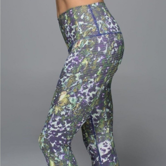 lululemon athletica | Pants & Jumpsuits | Lululemon Floral Leggings 4 ...